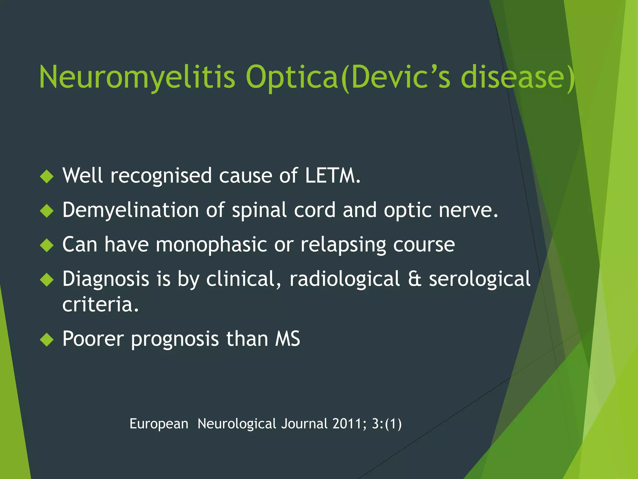 SSPE, myasthenia n LETM | PPTX