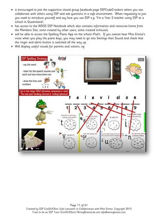 Speech Sound Pics (SSP) Overview for Schools Doc October 2015 . | PDF