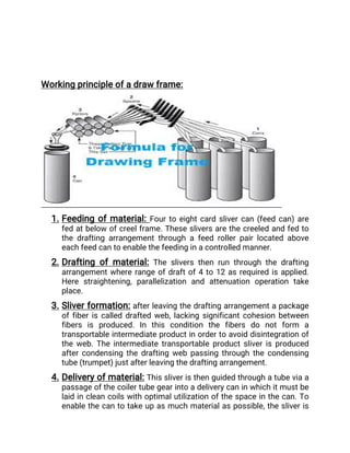 Spinning draw frame | PDF