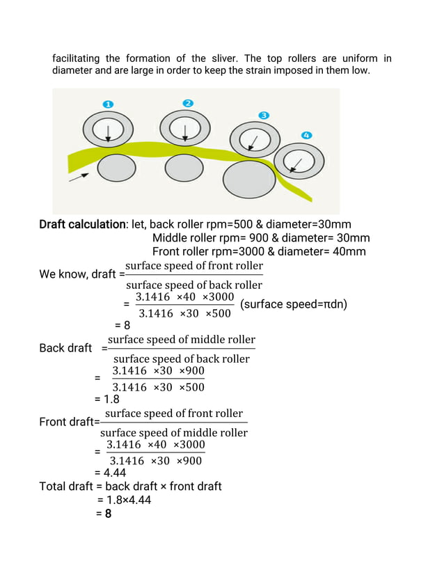 Spinning draw frame | PDF