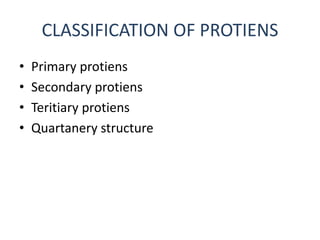 Macromolecular structure and biological function of primary protiens | PPT