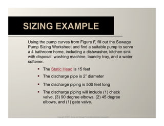 SSPMA Sump & Sewage Pump Sizing | PDF