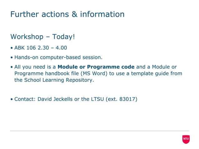 Using the Learning Repository - Developing School, Subject, Programme ...