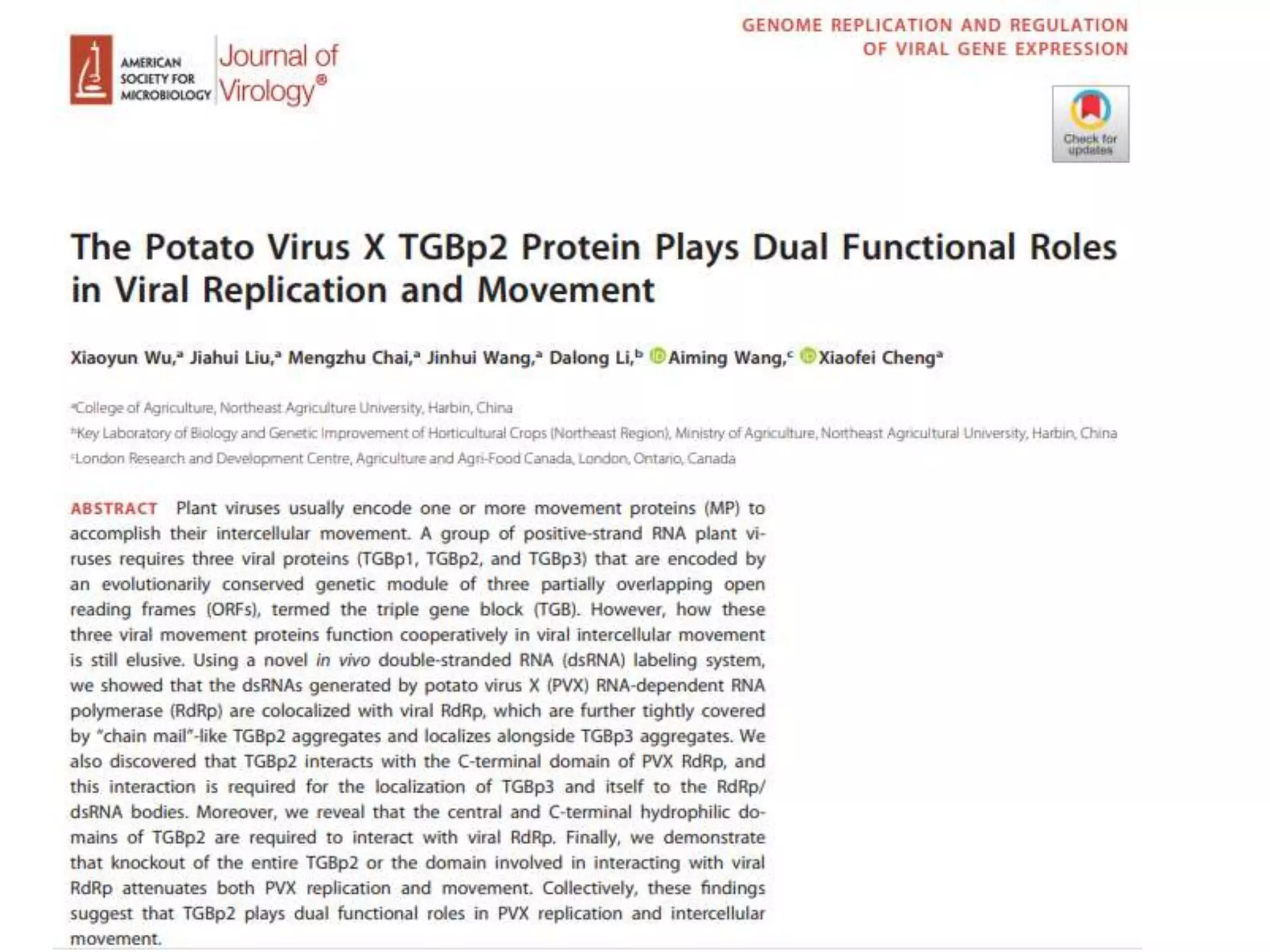 Potato virus X (PVX) | PPTX