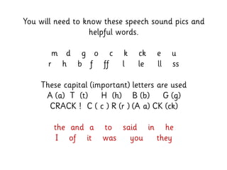 SSP Phonics Reader to check PURPLE Sound Pic Knowledge | PPT