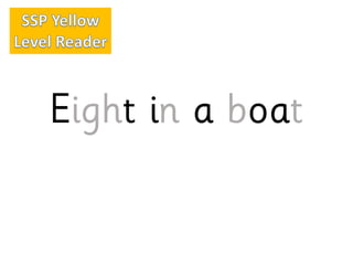 SSP Phonics Reader to check YELLOW Level sound pic knowledge | PDF
