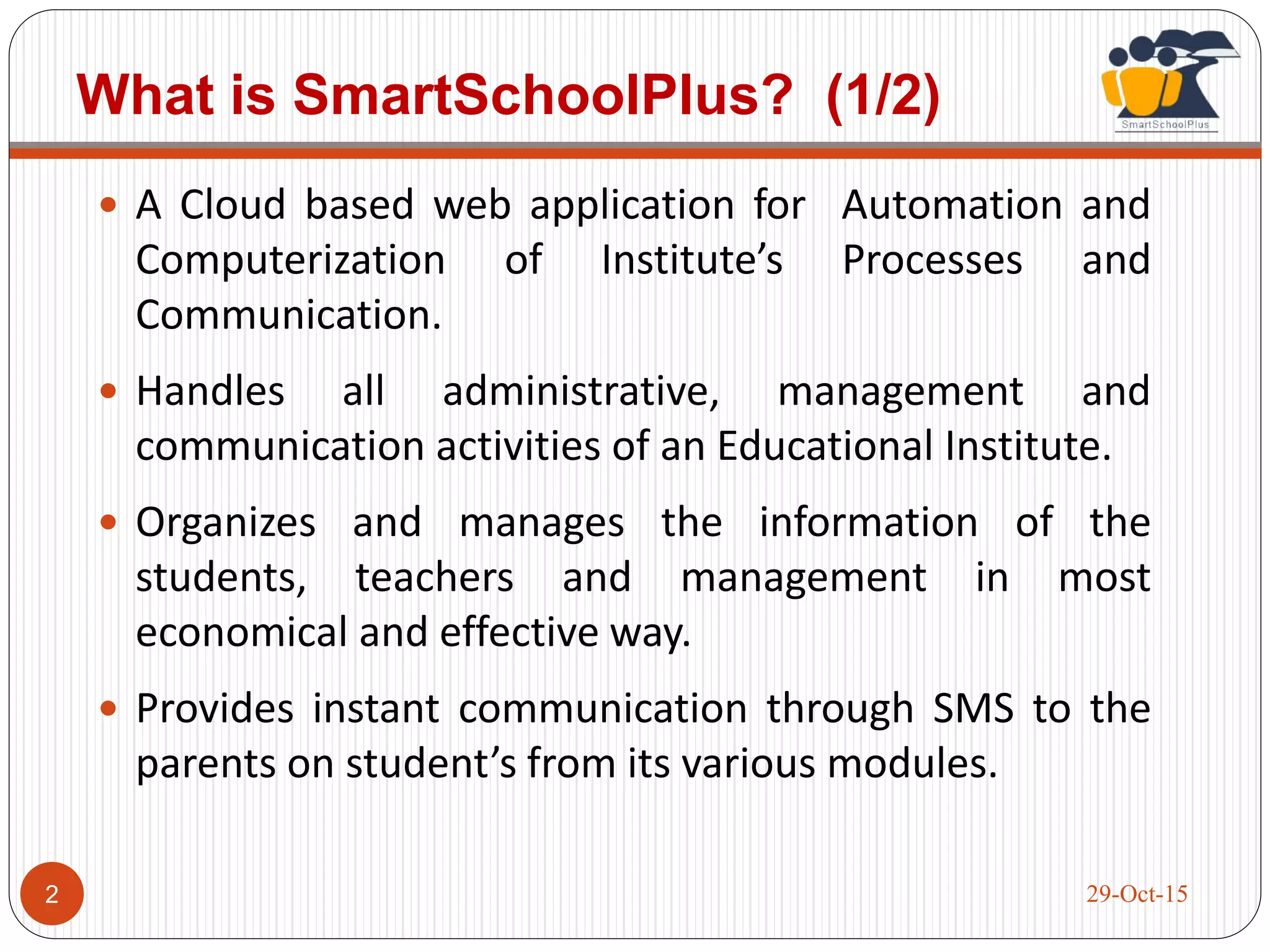 Smart School Plus - A School Management ERP to Automate and Computerize ...
