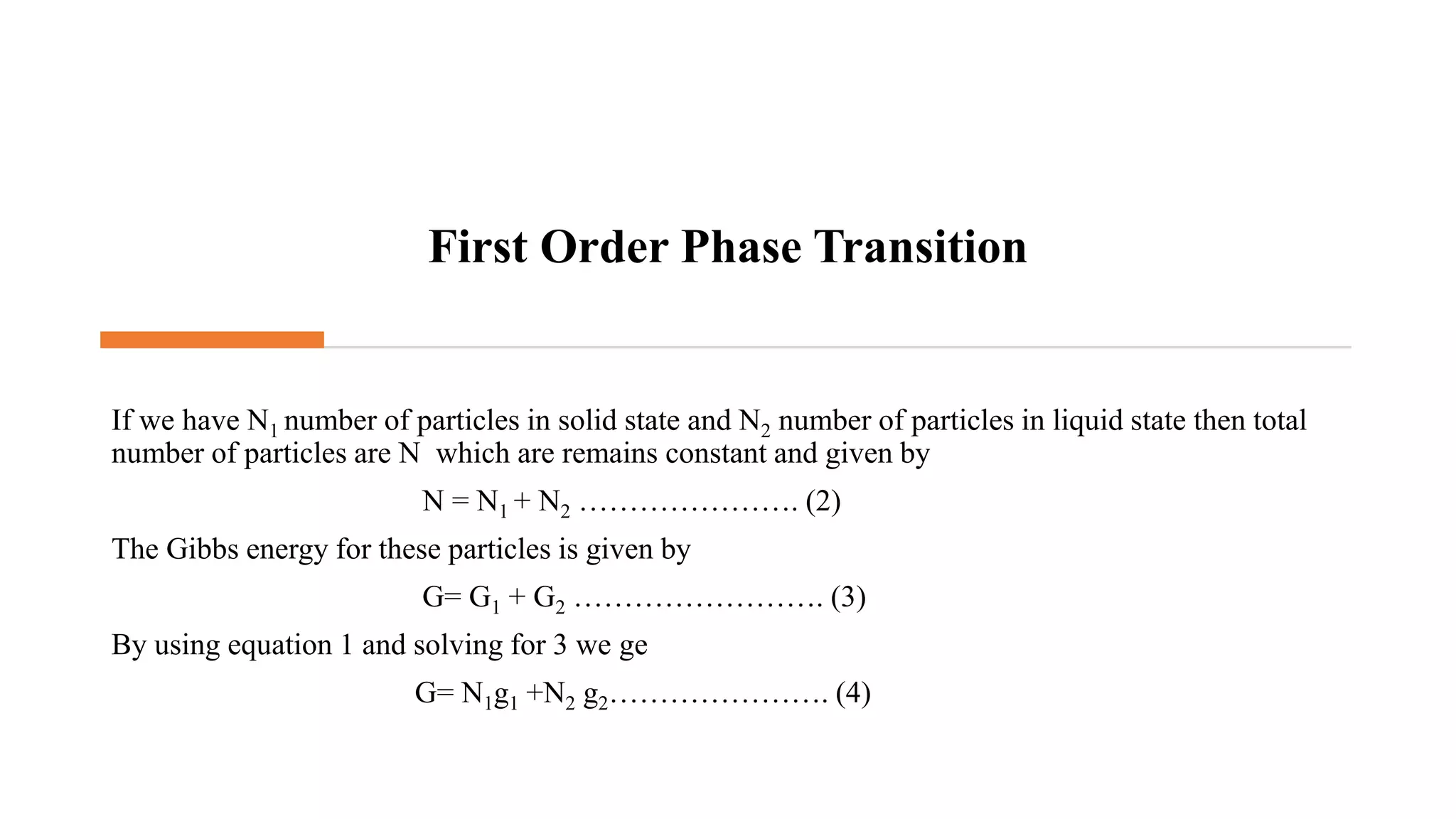1st AND 2nd ORDER PHASE TRANSITION | PPTX