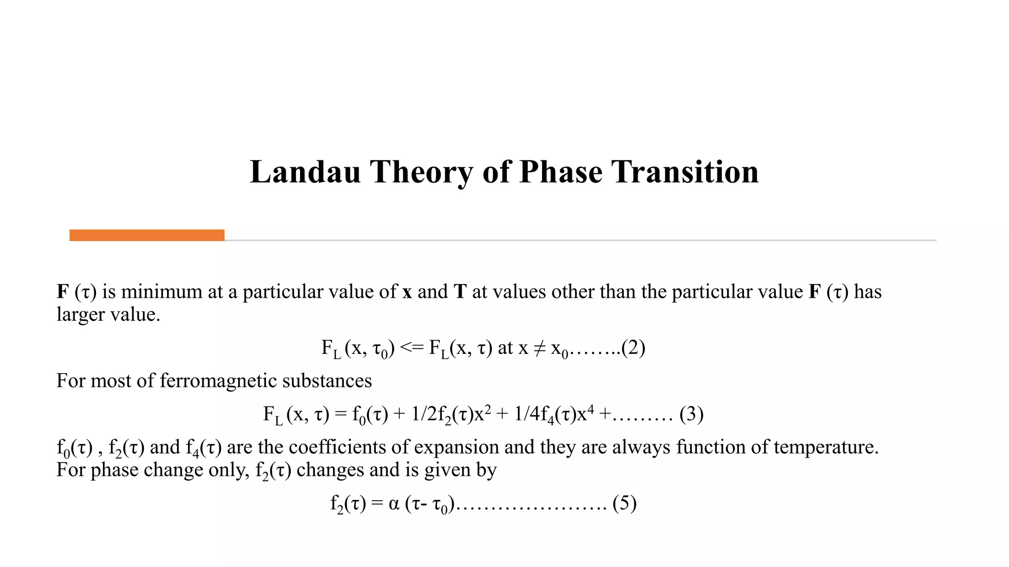 1st And 2nd Order Phase Transition Pptx