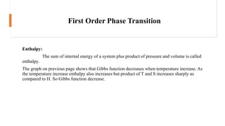 1st AND 2nd ORDER PHASE TRANSITION | PPTX