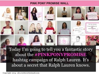 A Master Class in Hashtag Marketing Exemplified by Ralph Lauren | PPT