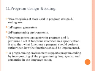 Software tools | PPT