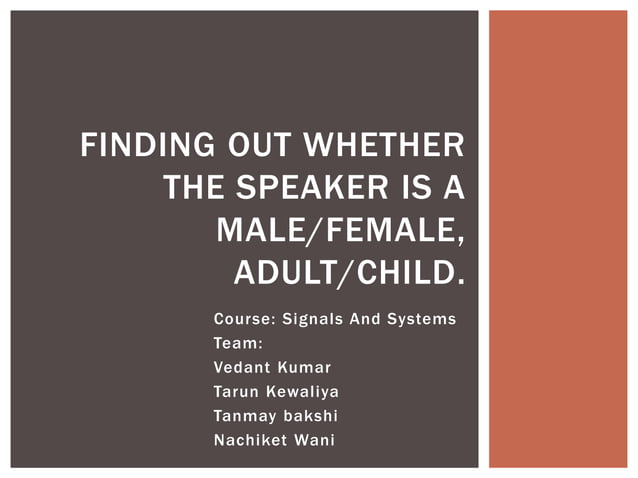 Gender detection using MATLAB | PDF | Technology & Computing