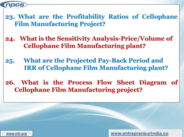 Production of Cellophane Film | PPTX | Chemistry | Science