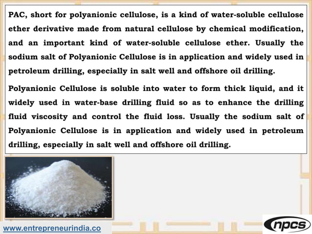 Profitable Project Investment Opportunity in Production of Polyanionic ...