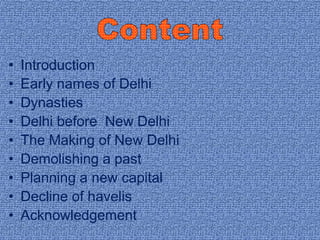 History of Delhi | PPTX