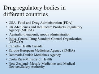 Drug Regulatory Affairs by Saurav & Sandeep. | PPTX