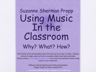 SSPropp: Using Music in the Classroom | PPT