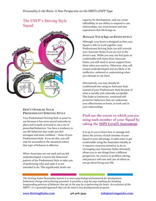 Personality & the Brain: A new perspective on the ENFP | PDF