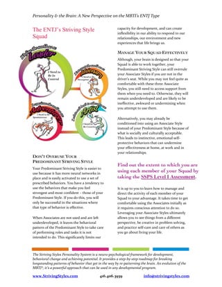 Personality & the Brain: A new perspective on the ENTJ | PDF | Brain ...