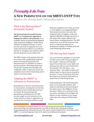 Personality & the Brain: A new perspective on the ENTP | PDF