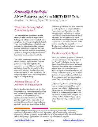 Personality & the Brain: A new perspective on the ESFP | PDF