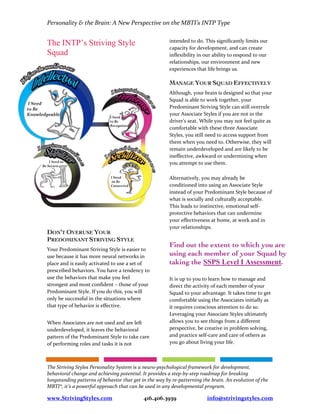 Personality & the Brain: A new perspective on the INTP | PDF | Brain and Nervous System ...