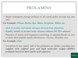 Seed Storage Proteins in Plants | PDF