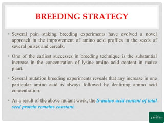 Seed Storage Proteins in Plants | PDF