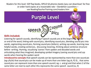 SSP Levels- SKills - Readers | PDF