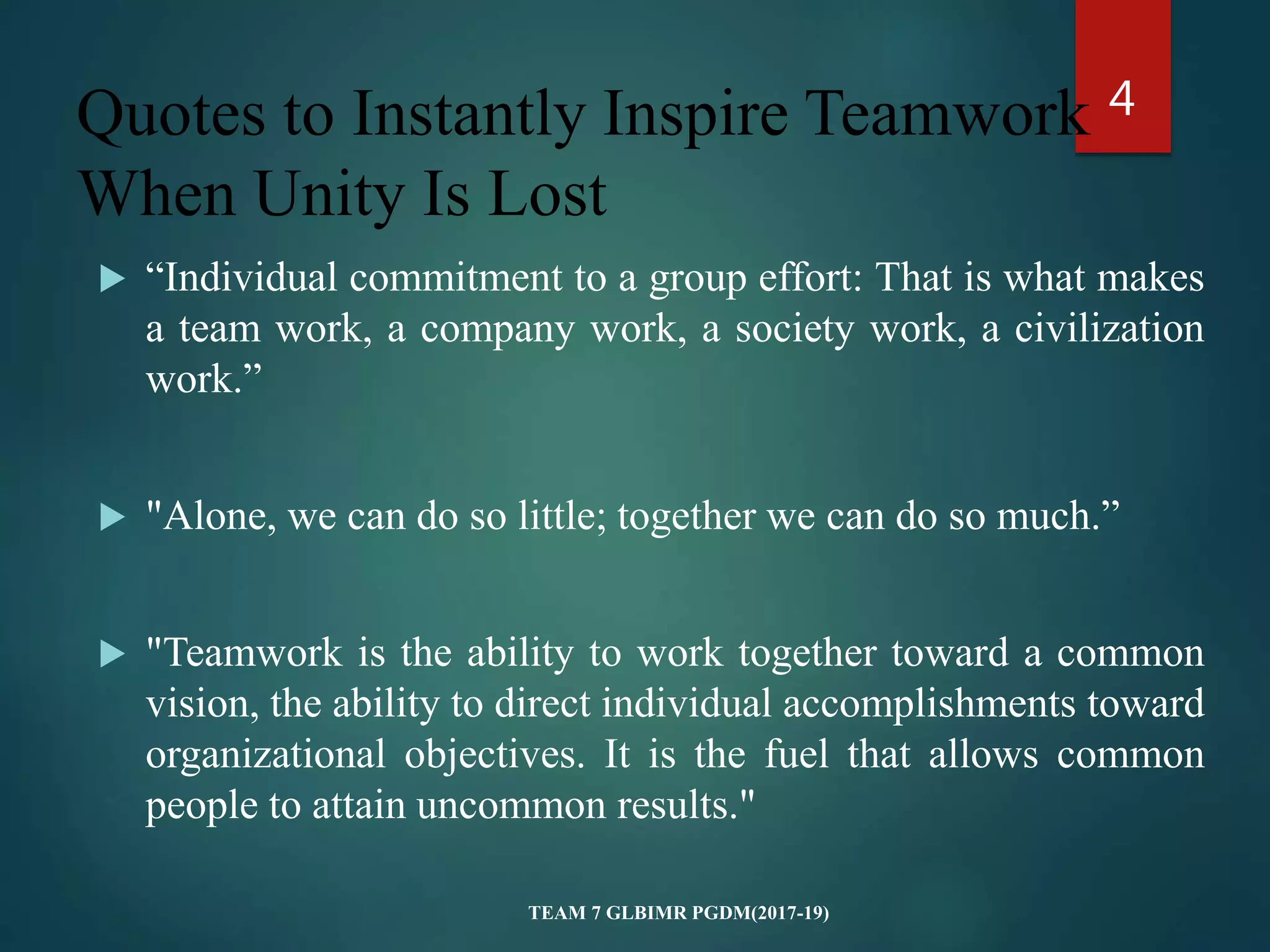 UNITY IN DIVERSITY- A NEW APPROACH TO TEAM PERFORMANCE | PPTX
