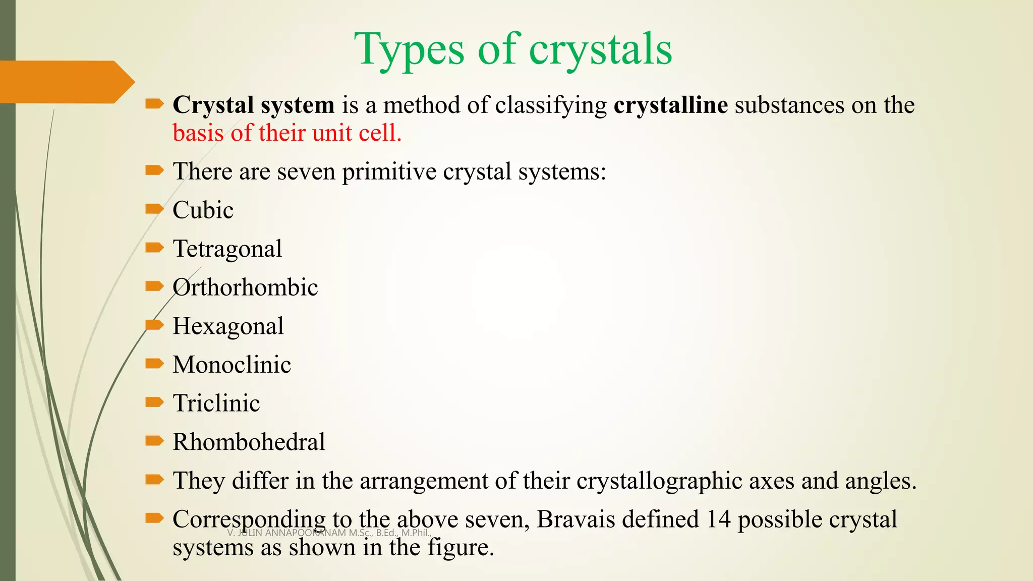 CRYSTAL STRUCTURE AND ITS TYPES-SOLID STATE PHYSICS | PPTX