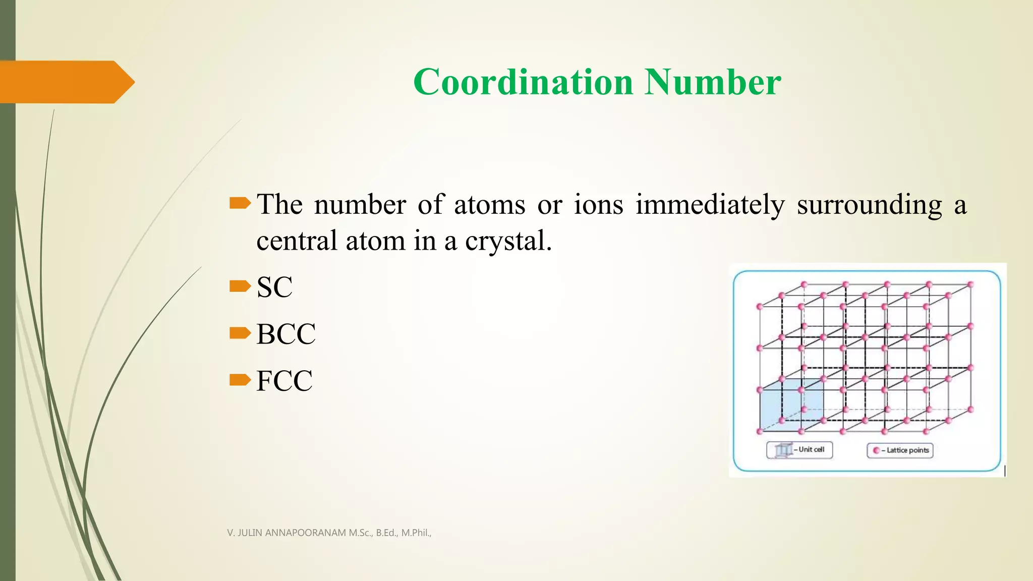 CRYSTAL STRUCTURE AND ITS TYPES-SOLID STATE PHYSICS | PPTX