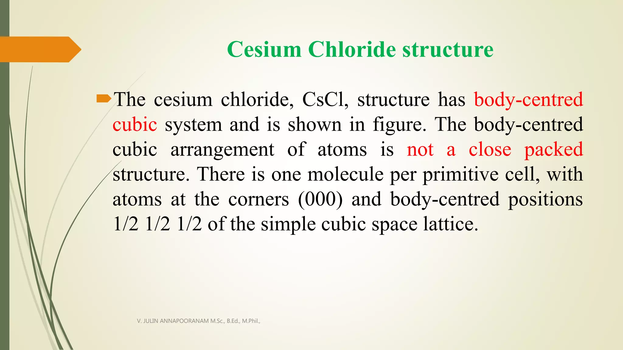 CRYSTAL STRUCTURE AND ITS TYPES-SOLID STATE PHYSICS | PPTX