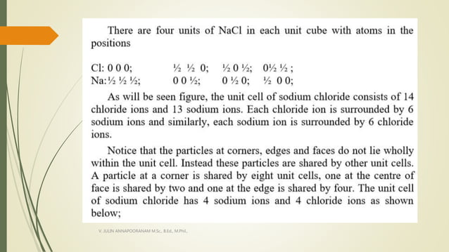CRYSTAL STRUCTURE AND ITS TYPES-SOLID STATE PHYSICS | PPTX | Chemistry ...