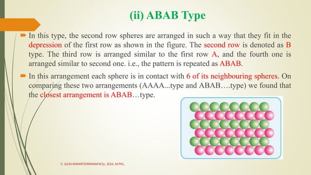 CRYSTAL STRUCTURE AND ITS TYPES-SOLID STATE PHYSICS | PPTX | Chemistry ...