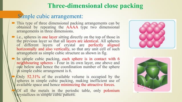 CRYSTAL STRUCTURE AND ITS TYPES-SOLID STATE PHYSICS | PPTX | Chemistry ...