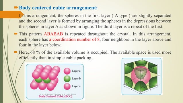 CRYSTAL STRUCTURE AND ITS TYPES-SOLID STATE PHYSICS | PPTX | Chemistry | Science