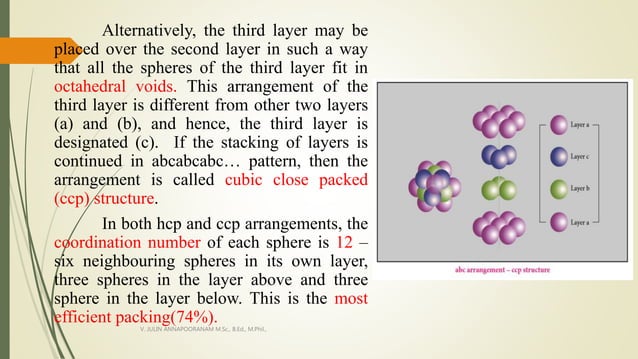CRYSTAL STRUCTURE AND ITS TYPES-SOLID STATE PHYSICS | PPTX | Chemistry ...
