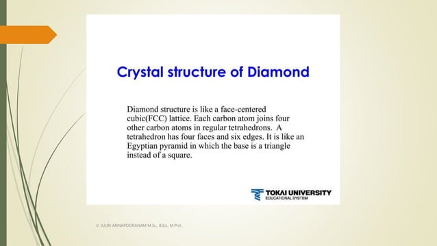 CRYSTAL STRUCTURE AND ITS TYPES-SOLID STATE PHYSICS | PPTX | Chemistry ...