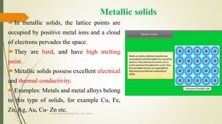 CRYSTAL STRUCTURE AND ITS TYPES-SOLID STATE PHYSICS | PPTX