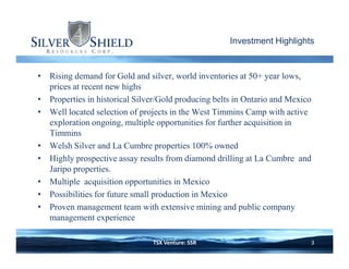 Silver Shield November 2010 Investor Presentation | PPT
