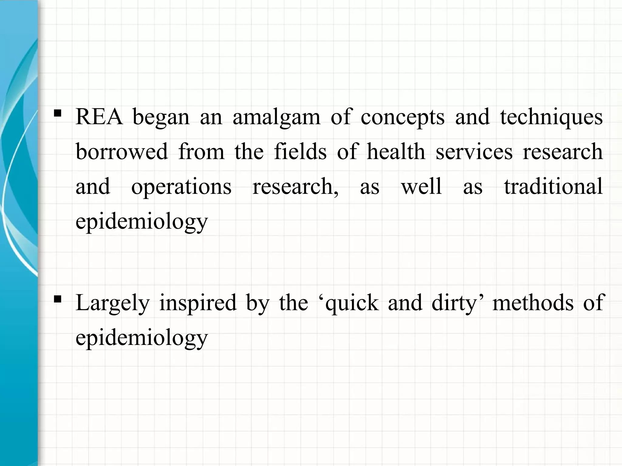 Rapid Epidemiological Methods | PPT
