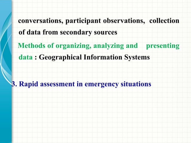 Rapid Epidemiological Methods | PPT