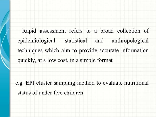 Rapid Epidemiological Methods | PPT