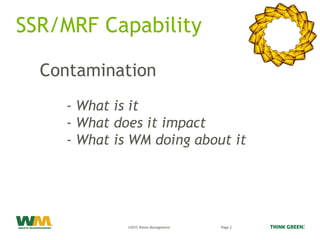 Ssr contamination session 2015 | PPT