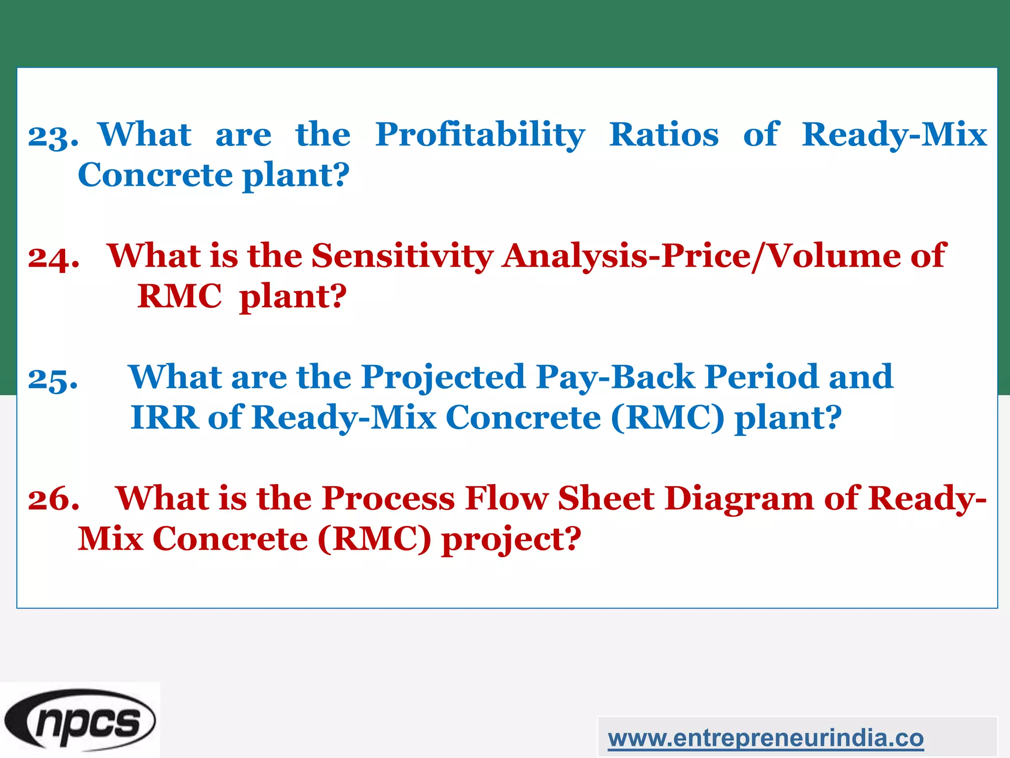 Ready Mixed Concrete. RMC Production | PPTX