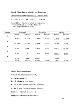 Site Surveying report2 traversing | PDF | Geology | Science