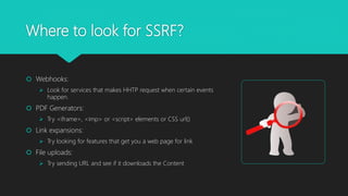 SSRF exploit the trust relationship | PPTX