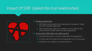 SSRF exploit the trust relationship | PPTX